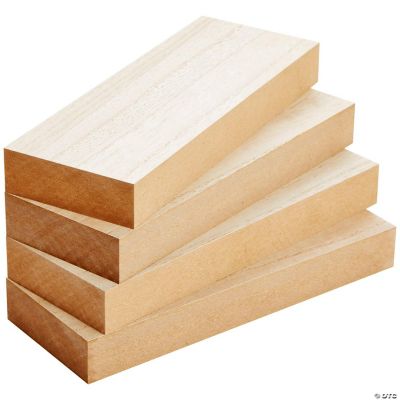 Unfinished MDF Wood Blocks for DIY Crafts, Wooden Square Sign Block ...