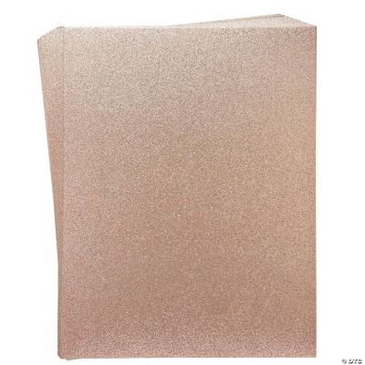 30 Sheets Double-Sided Rose Gold Glitter Cardstock Paper for DIY Crafts ...