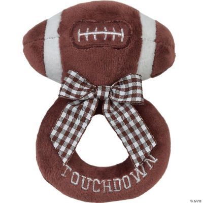 Baby Touchdown Plush Stuffed Animal Football Soft Ring Rattle, 5.5 ...