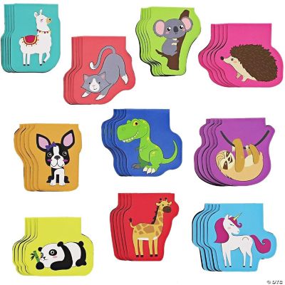 50-Pack Mini Assorted Animal Magnetic Bookmarks, Bulk Magnet Set, Page ...