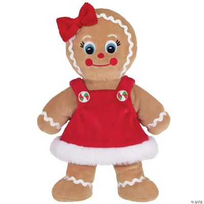 Holly Ginger Gingerbread Plush, 10 Inch, Gingerbread Doll Christmas Plush