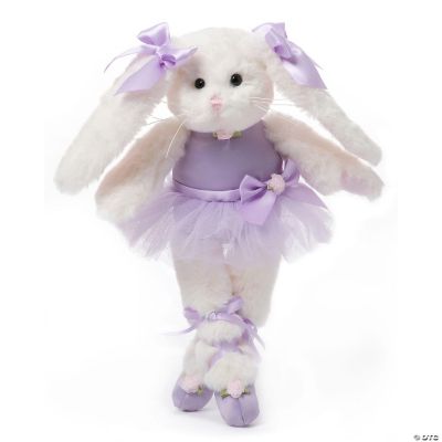Twirlina Ballerina Plush Stuffed Animal Bunny 12", Purple | Oriental ...