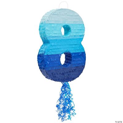 Number 8 Pinata for Boys and Girls 8th Birthday Party Decorations ...