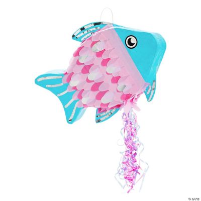 Small Pull String Fish Pinata for Kids Under The Sea Party Decorations ...