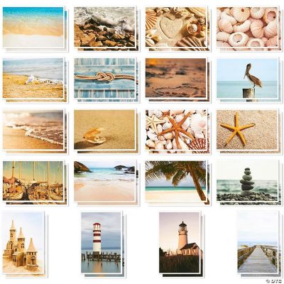 40 Pack Bulk Nautical Beach Seaside Postcards From Around the World for ...