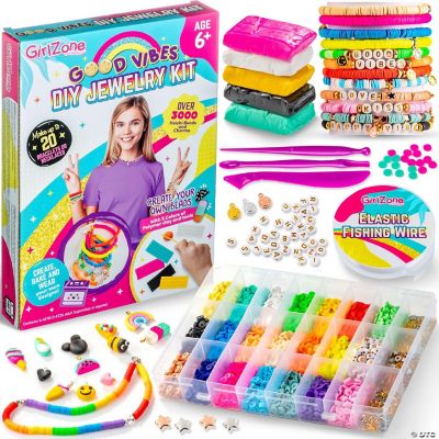 Good Vibes DIY Jewelry Kit, Girls Jewelry Making Kit with Beads, Girls ...