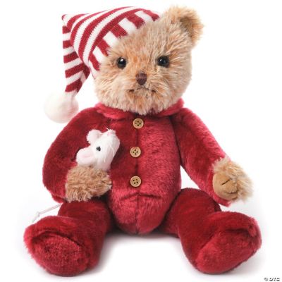 Sleepy and Squeek Christmas Plush Toys, 14 Inch Holiday Teddy Bears ...