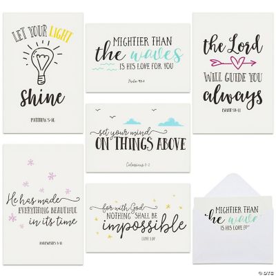 48 Pack Christian Greeting Cards with Envelopes, Inspirational Cards ...