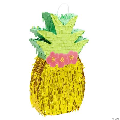 Pineapple Pinata for Hawaiian Luau Party Decorations, Kids Birthday, 16 ...