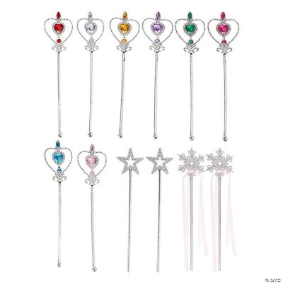 12 Pack Fairy Princess Wand for Girls, Party Favors for Kids, Dress Up ...