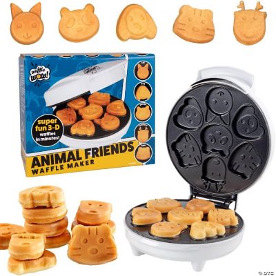 Waffle Wow! Animal Mini Waffle Maker- Make 7 Fun, Different Shaped ...