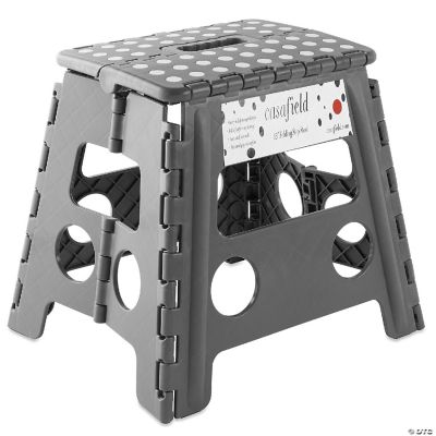 Casafield 13" Collapsible Folding Plastic Kitchen Step Foot Stool with ...