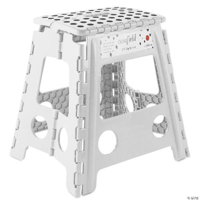 Casafield 16" Collapsible Folding Plastic Kitchen Step Foot Stool with ...