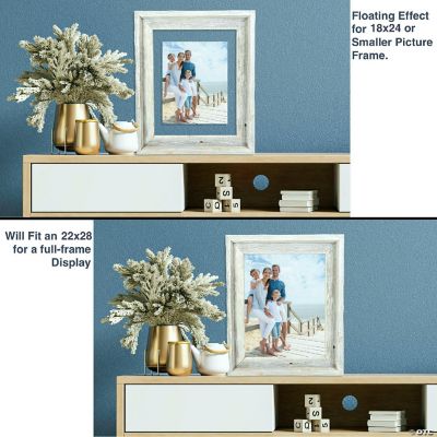 Rustic Farmhouse Signature Series 22 x 28 White Wash Reclaimed Solid ...