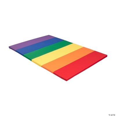 ECR4Kids SoftZone 6-Section Rainbow Runway Activity Mat, Assorted ...