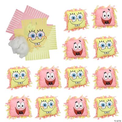16 1/2" SpongeBob SquarePants™ Character Fleece Tied Pillow Craft Kit ...