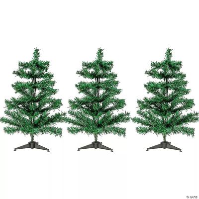 3 Mini Christmas Trees Artificial Xmas Tree Holiday Decor Home ...
