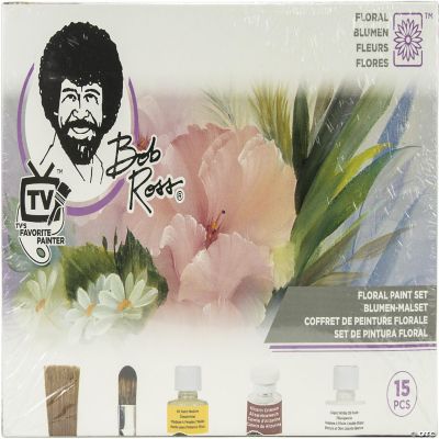 Bob Ross Flower Paint Set-15 Piece Set | Oriental Trading