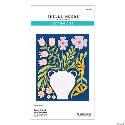 Spellbinders Etched Dies-Fresh Picked Vase Bouquet | Oriental Trading