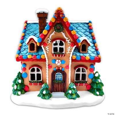 Whimsically Sweet Gingerbread Home Lighted Christmas Decoration, 7" LED ...