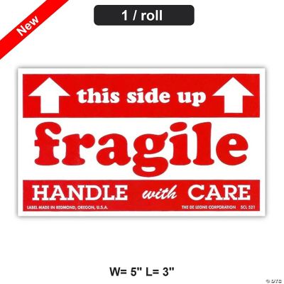 5" x 3" Durable This Side Up Shipping Labels with Easy Application ...