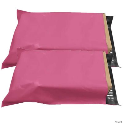 300 Count 6 x 9 Pink Poly Bag Mailer Envelopes 2 Mil | Oriental Trading