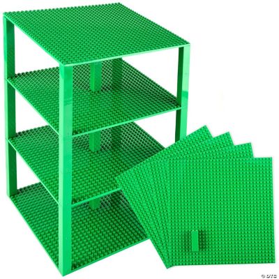 Large Classic Stackable Baseplates, Building Bricks For Towers, Green ...