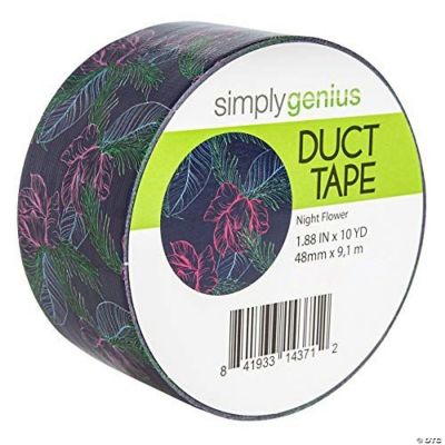 Simply Genius (Single Roll) Patterned Duct Tape Roll Craft Supplies For Kids Adults Colored Duct ...
