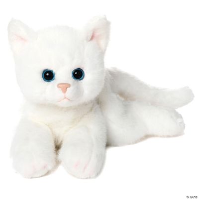 Lil' Muffin Small Plush Stuffed Animal White Cat, Kitten 8 inch ...