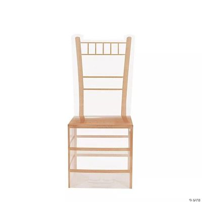 25 Clear Gold Plastic Gift Boxes Chair Shaped Party FAVOR HOLDERS Event ...