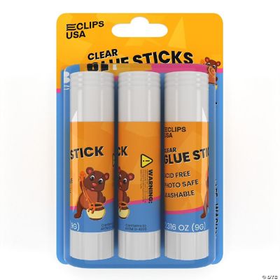 E-Clips USA Clear Glue Sticks - All-Purpose, Washable, Acid-Free, Photo ...