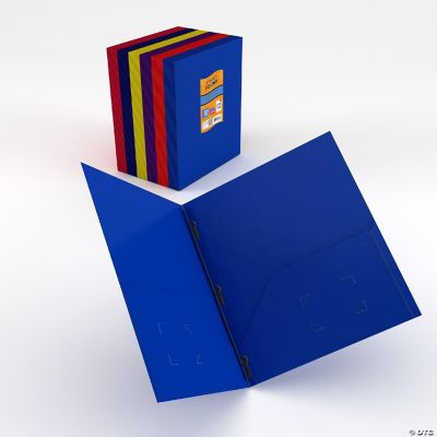E-Clips USA Paper Pocket Folders With Fastener - 2-Pockets With 3 ...