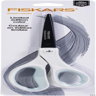 Fiskars Non-Stick Titanium Softgrip Fashion Scissors 8"-Sea Mist/Eclipse
