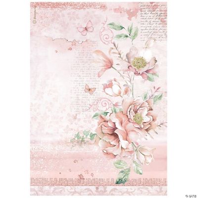 Stamperia Rice Paper Sheet A4-Roseland Flowers