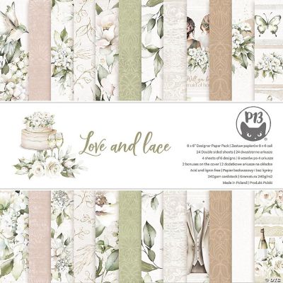 P13 Double-Sided Paper Pad 6"X6" 24/Pkg-Love And Lace