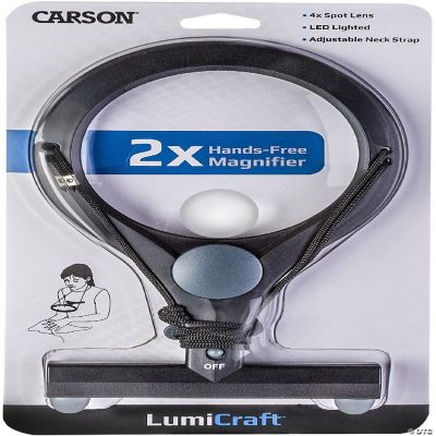 Carson LumiCraft Hands-Free Lighted Magnifier | Oriental Trading