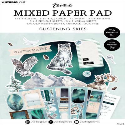 Studio Light Essentials Mixed Paper Pad 5.83"X8.25"-Nr. 27, Glistening ...