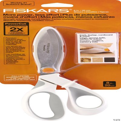 Fiskars Built to DIY Softgrip PowerCut Shears-8" | Oriental Trading