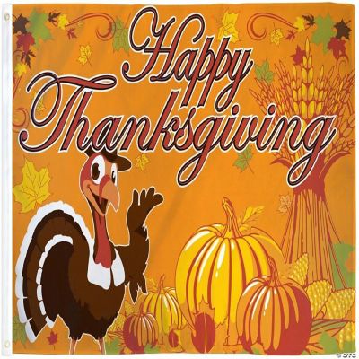 Happy Thanksgiving Turkey Flag 3x5 Fall Holiday Outdoor Decor ...