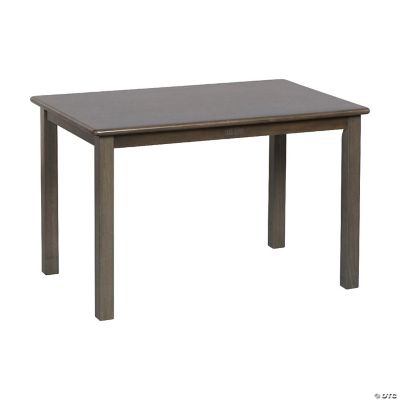 ECR4Kids 24in x 36in Rectangular Hardwood Table with 22in Legs, Grey Wash