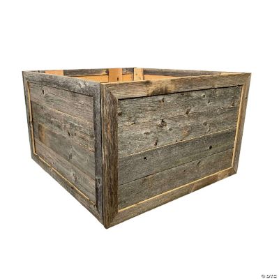 Rustic Farmhouse 22.5 x 14.5 Weathered Gray Reclaimed Wooden Christmas ...