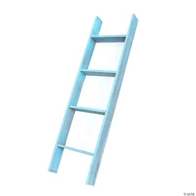 Rustic Farmhouse 4ft Robins Egg Blue Reclaimed Wood Decorative Bookcase ...