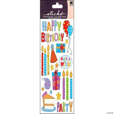 EK Sticko Sticker Birthday Party | Oriental Trading