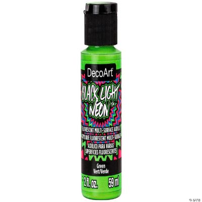Decoart Black Light Neon Paint 2oz Green