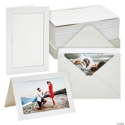 48 Pack Photo Frame Cards 4x6 with Envelopes, Picture Insert Note Cards ...