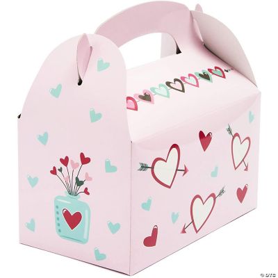 24 Pack Pink Valentine's Treat Boxes for Gifts and Party Favor Goodie ...