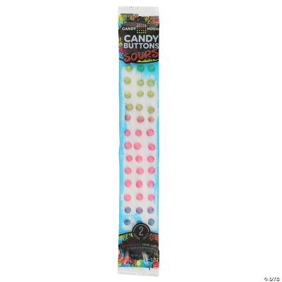 12 oz. Candy Buttons Sour Strips of Fruit-Flavored Candy - 24 Pc ...