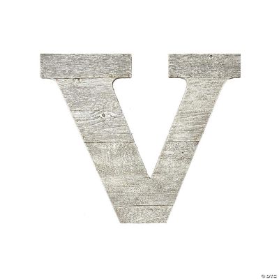 Rustic Large 16 in. White Wash Decorative Monogram Wood Letter ...