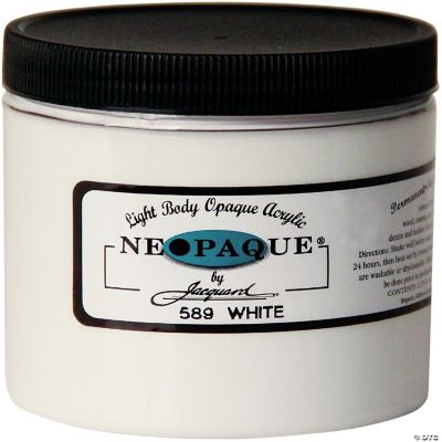 Jacquard Neopaque Acrylic Paint 8oz-White | Oriental Trading