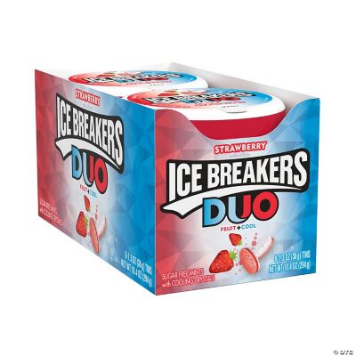 10.4 oz. Ice Breakers Duo Strawberry & Mint Flavored Candy - 8 Pc.